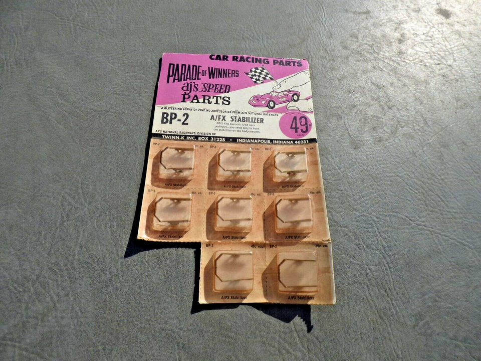 AURORA AJ,S SPEED PARTS AFX 8 STABILIZER BARS RACING TJET 500 HO SLOT ...