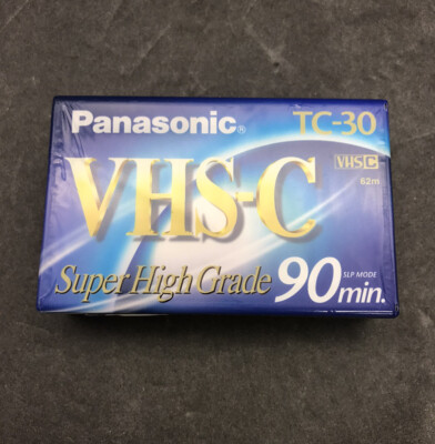Panasonic CASSETTE TC-30 VHS-C Video Tape Super High Grade 90 Minute ...