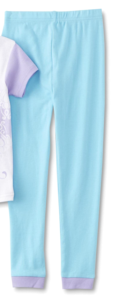 DISNEY FROZEN PURPLE ANNA OR BLUE ELSA PANTS & SHIRT PAJAMAS SET SIZE 8 ...