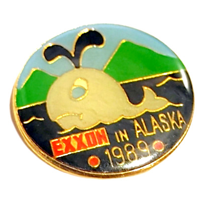 Vintage 1989 Exxon Oil Pin- Advertising- Gas Transportation Pinback | eBay