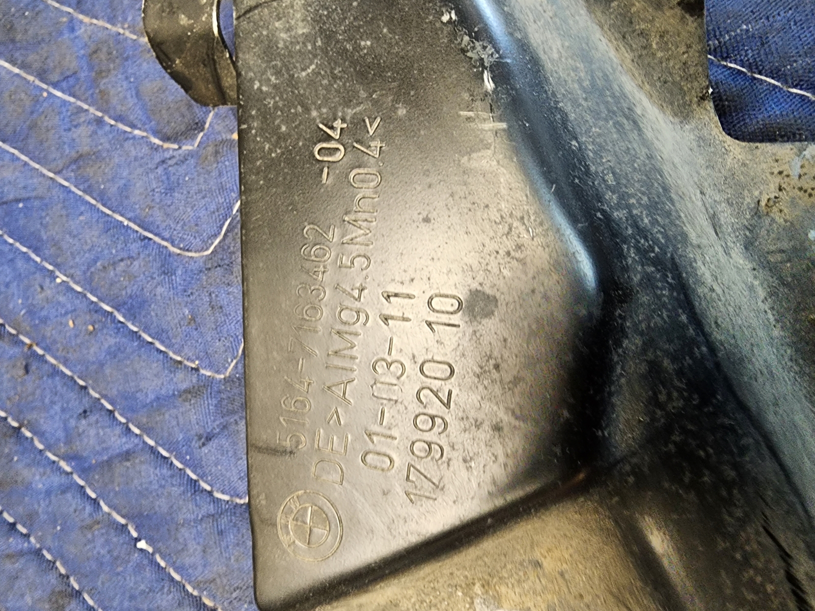 2007 - 2013 BMW 535Xi OEM Front Core Bumper Support Bracket Brace ...