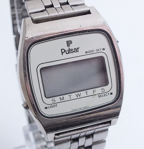 Vintage PULSAR Y723-5059 LCD Quartz Watch for Repair (E37) | eBay