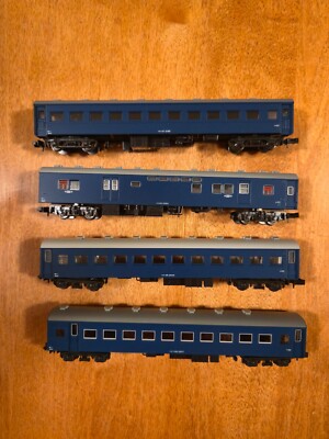 Four Generic KATO N-Scale Passenger Carriages - Blue | eBay