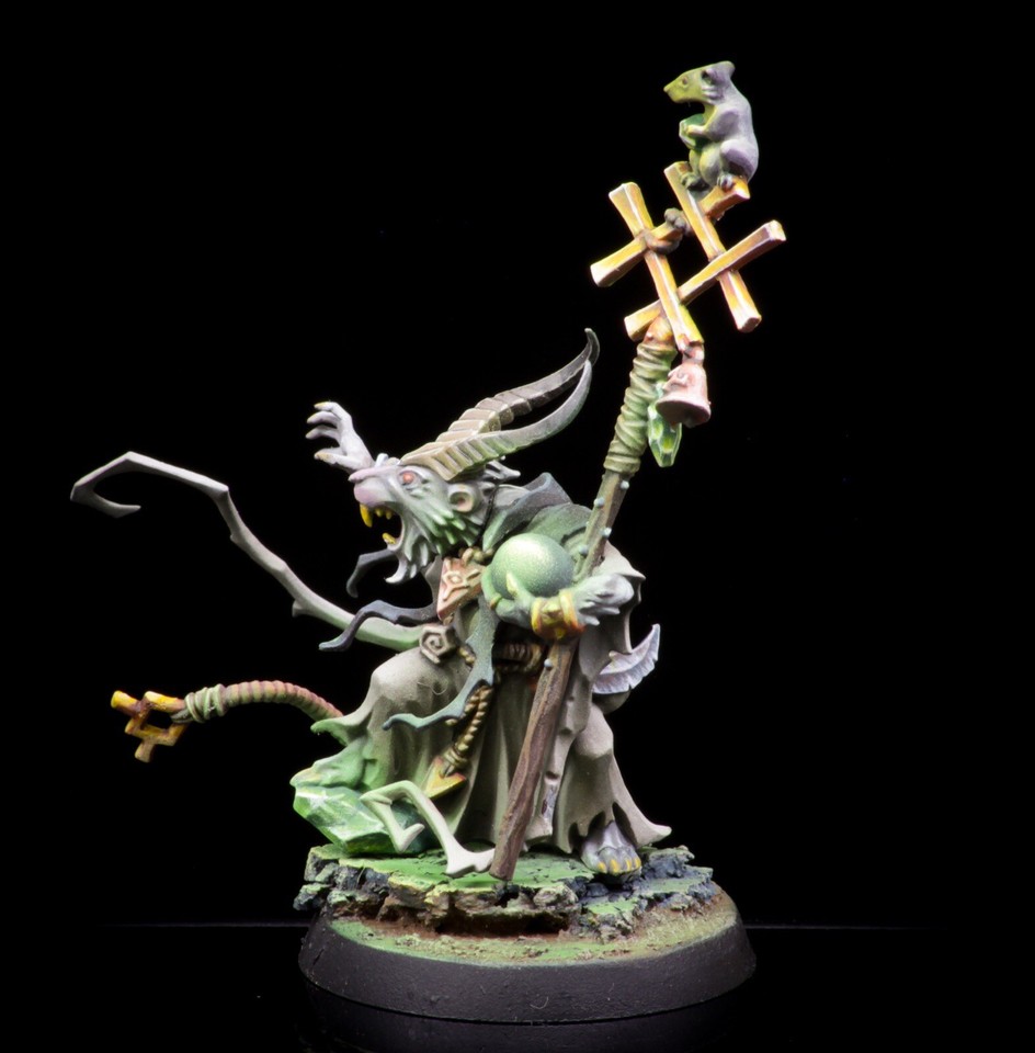 Pro Painted Warhammer Age Of Sigmar Skaven Grey Seer | eBay