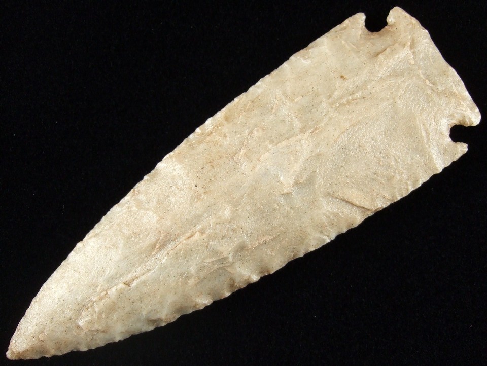 Exceptionally Fine 5 1/16 inch Missouri Hixton Flint Benton Point COA ...