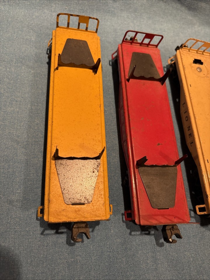 (3) Lionel Post War Flat Cars Log Cars | eBay