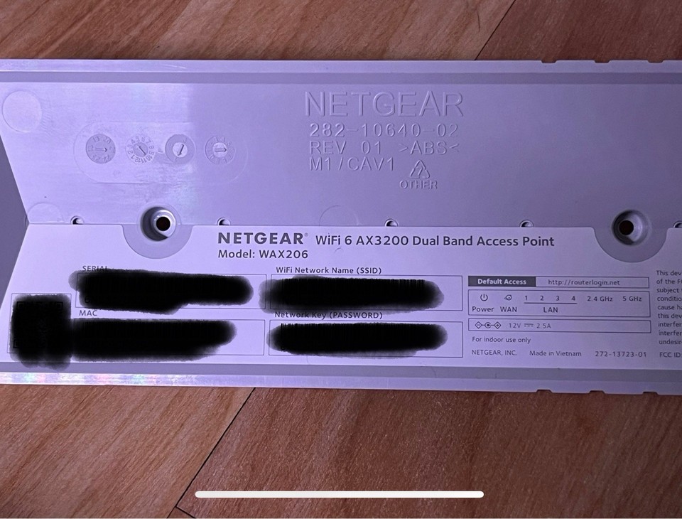 NETGEAR WAX206 - WiFi 6 AX3200 Dual Band Wireless Access Point | eBay