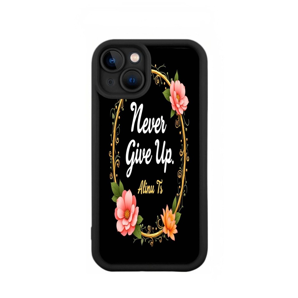 Lightweight iPhone 15 Case with Elegant Golden Oval Frame Intricate ...