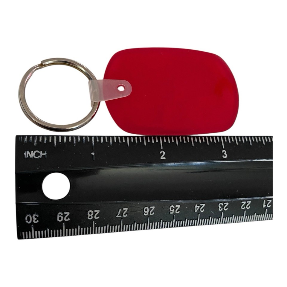 Vintage Red Rubber Bowling Ball Pins Keyring Keychain Bowl Alley Lanes ...