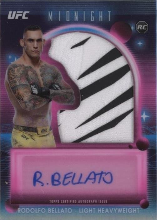 2025 Topps Midnight UFC - Rookie Relic Autographs Rodolfo Bellato #RRA ...