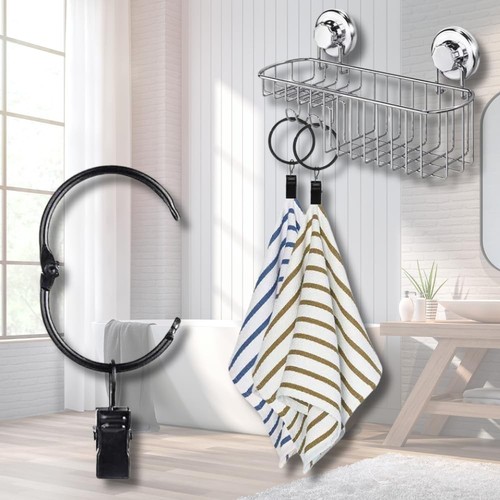 Clip Stainless Steel Openable Circle Hooks Curtain Clips, 30 Pack ...