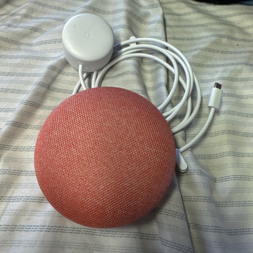 Google Home Mini Smart Speaker H0A 1st Gen w/ Power Adapter - Orange | eBay