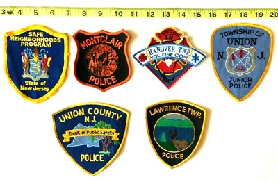 Lot of 6 Vintage New Jersey State Police Sheriff Patches Hanover ...