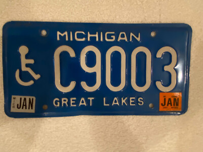 2007 Michigan Wheelchair License Plate-C9003 | eBay