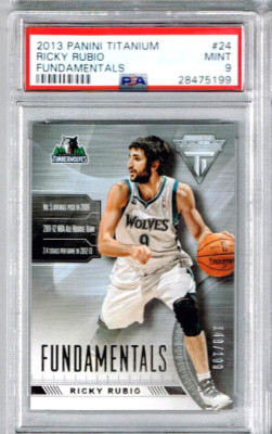 2013 Panini Titanium Ricky Rubio Fundamentals PSA 9 /199 | eBay