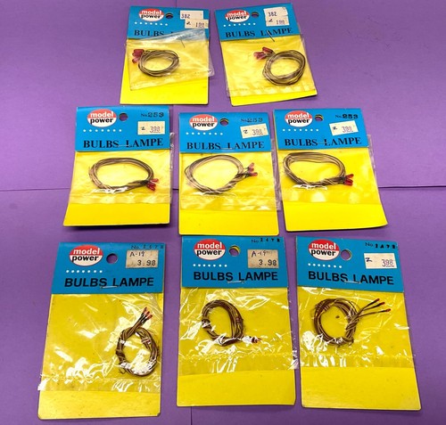 24 Model Power # 382 253 1472 Toy N Z Ho RED -Toy Train Pre Wired Bulb ...