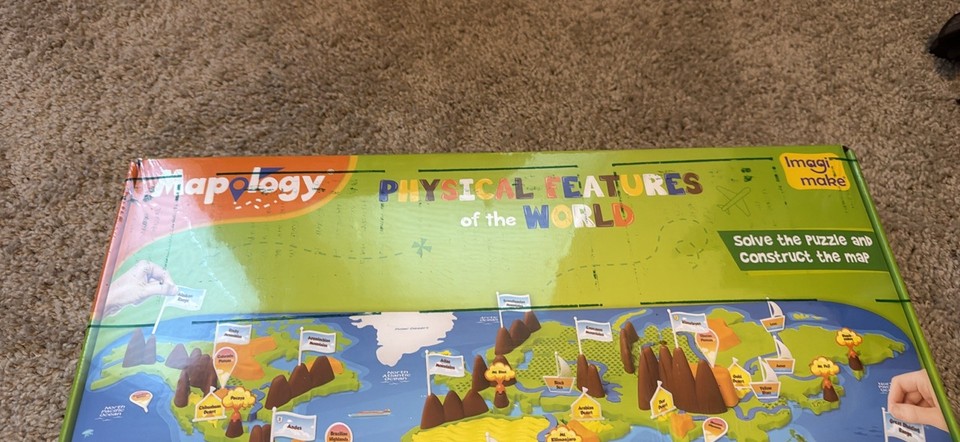 Imagimake Mapology World Map Puzzle | Educational Toys for Kids 5-7 ...