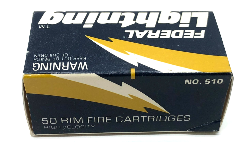 Vintage 22 Ammo Box Federal Lightning 22 Long Rifle EMPTY | eBay