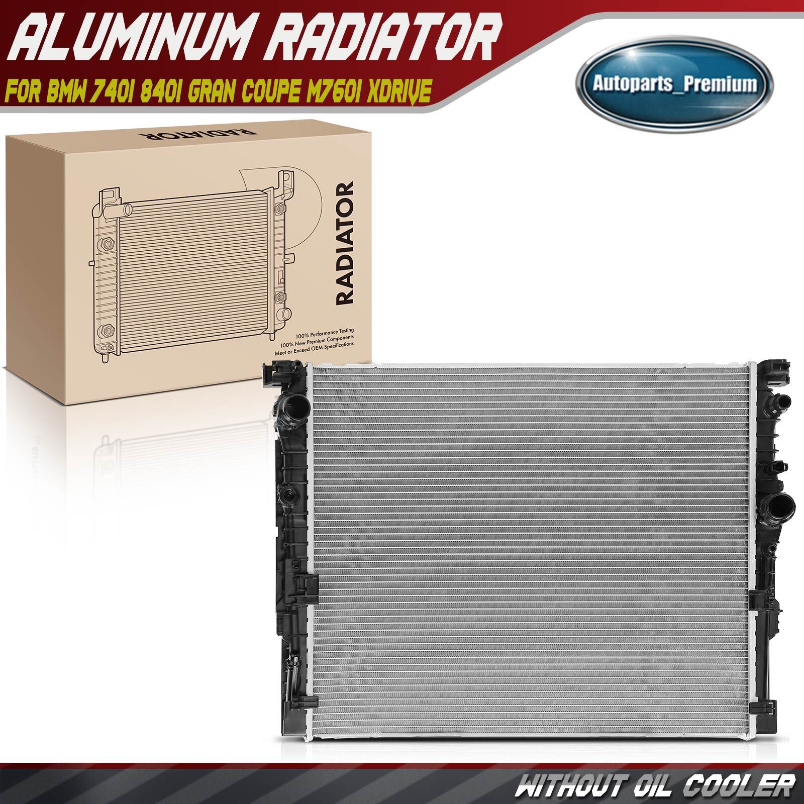 Radiator without Oil Cooler for BMW 740i 840i Gran Coupe M760i xDrive ...