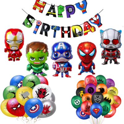 Avengers Balloons Superhero Marvel Avengers Banner Balloon Party ...
