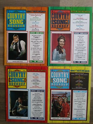 County Song Round Up Music Magazine Lot 4 July Aug Sept Oct 1970 | eBay