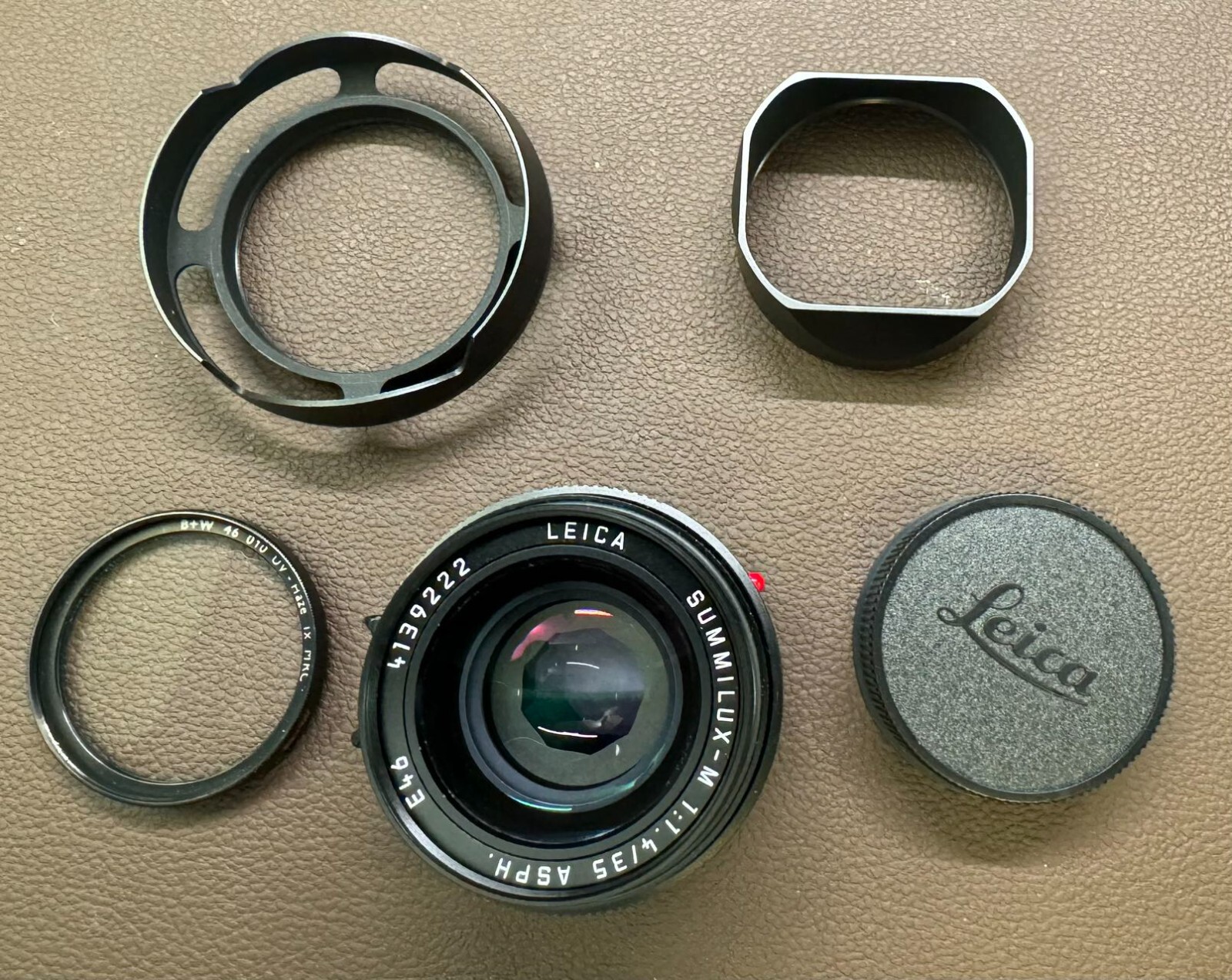Leica Summilux-M 35mm f/1.4 ASPH Part # 11663. Lens with B&W filter ...