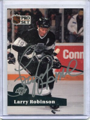 1991-92 Pro Set - LARRY ROBINSON - Hand Signed Autograph Vintage Card ...