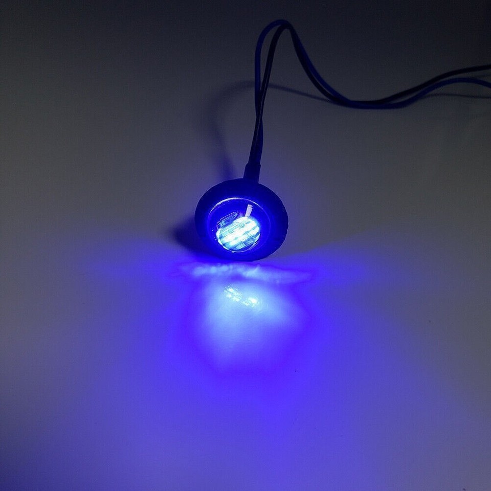 For Car Truck Bus Trailer Van SUV Round LED Light Front Rear Side ...