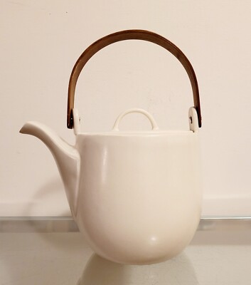 Pottery Barn Stoneware Mason Teapot with Lid Matte Ivory NEW | eBay
