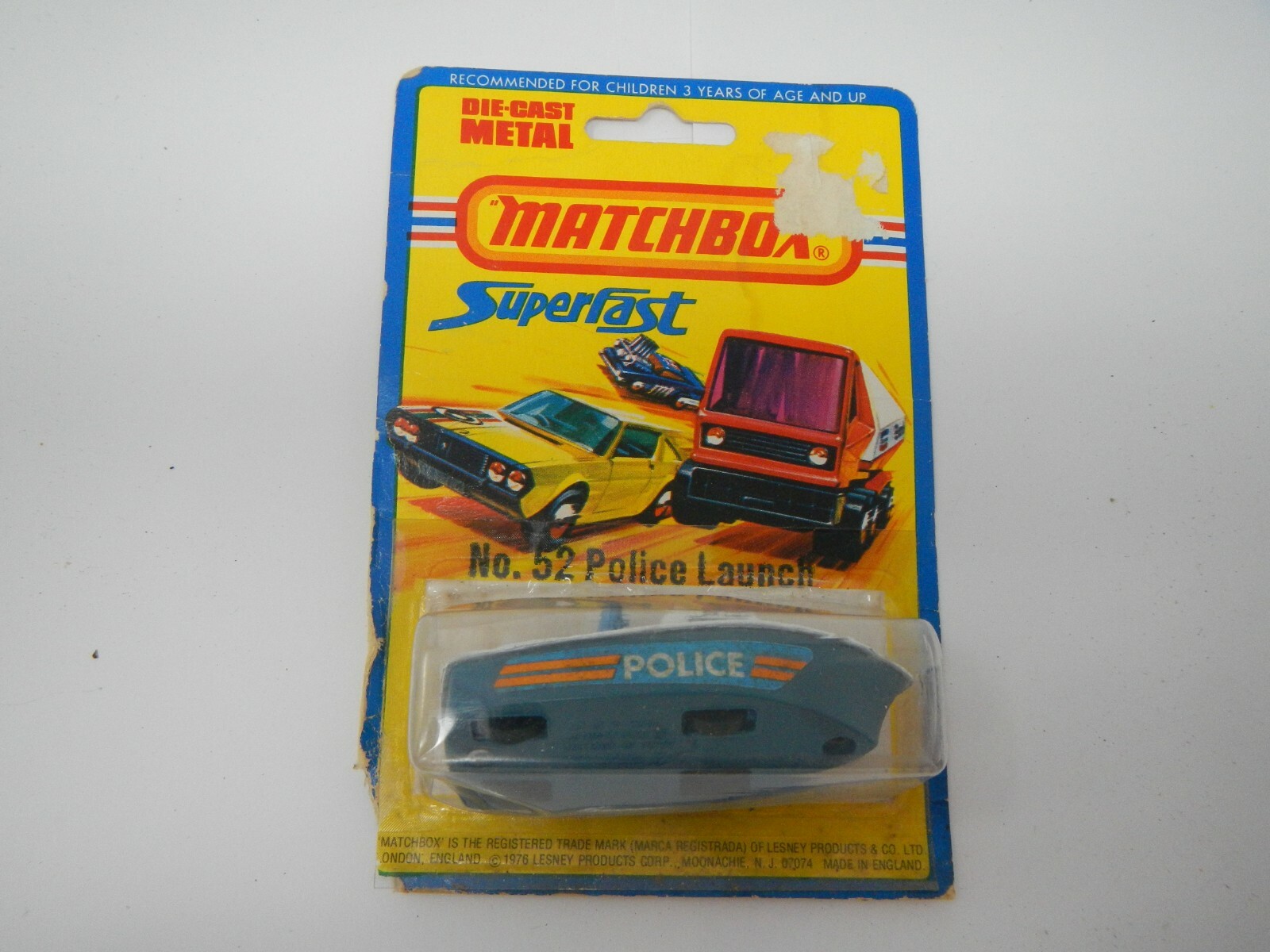 Matchbox SuperFast Police Launch No. 52 | eBay