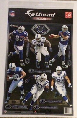 Colts Team Andrew Luck Wayne Mathis + 3 decals NFL Teammate Fathead ...