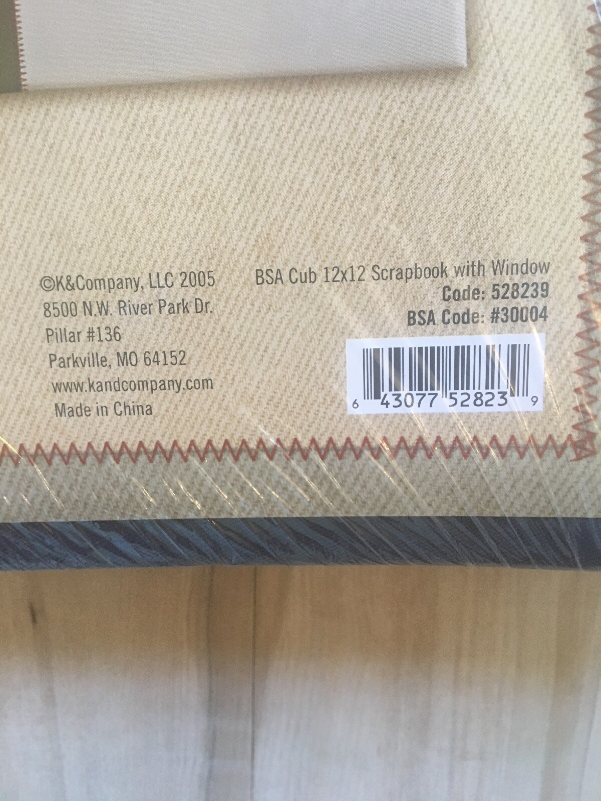 Boy Scouts of America Cub Scouts 12x12 Scrapbook Album K &Company BSA ...