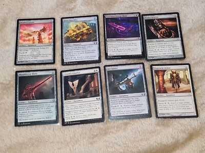 MTG Artifact x8 Enormous Energy Blade,Bloodthirsty Blade,Brass Knuckles ...