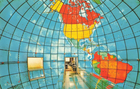 Postcard Mapparium Western Hemisphere Christian Science Publishing ...