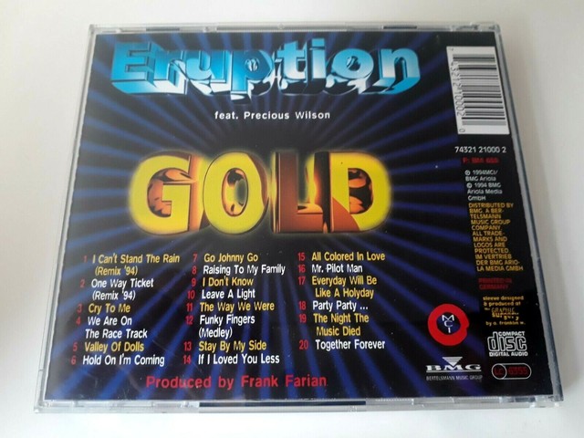 Gold: 20 Super Hits by Eruption (CD, Jan-2003, Bmg) for sale online | eBay