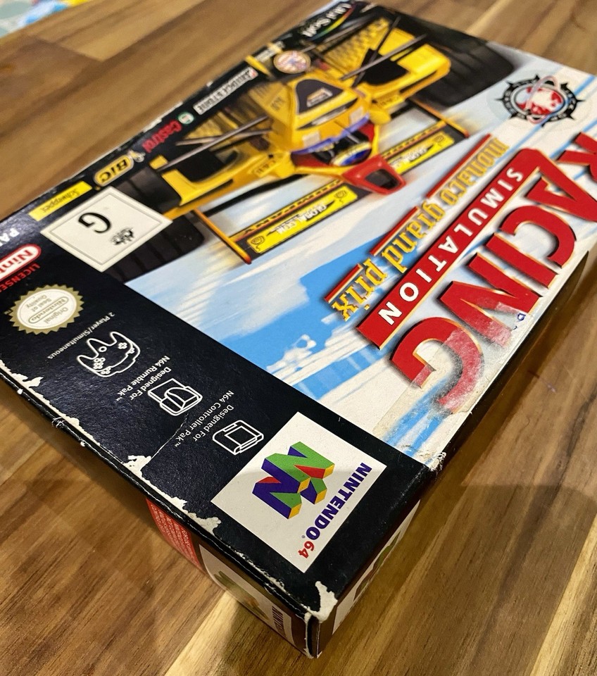 Racing Simulator Monaco Grand Prix N64 With Original Box Genuine | eBay ...