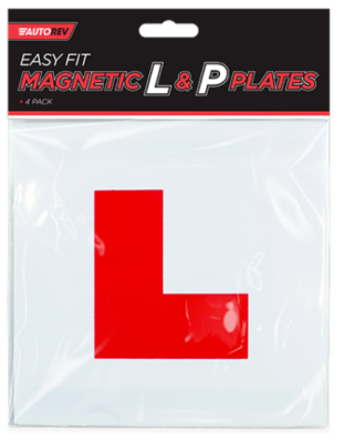 2 x GENUINE FULLY MAGNETIC L PLATES SECURE Quick And Easy To Fix ...