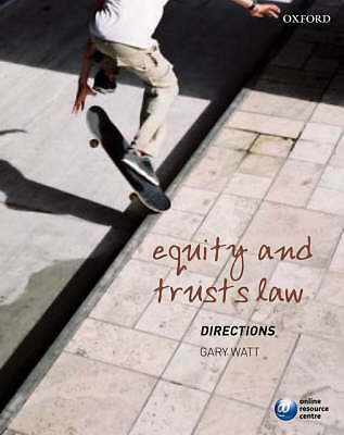 Equity and Trusts Directions by Gary Watt (Paperback, 2008) for sale ...