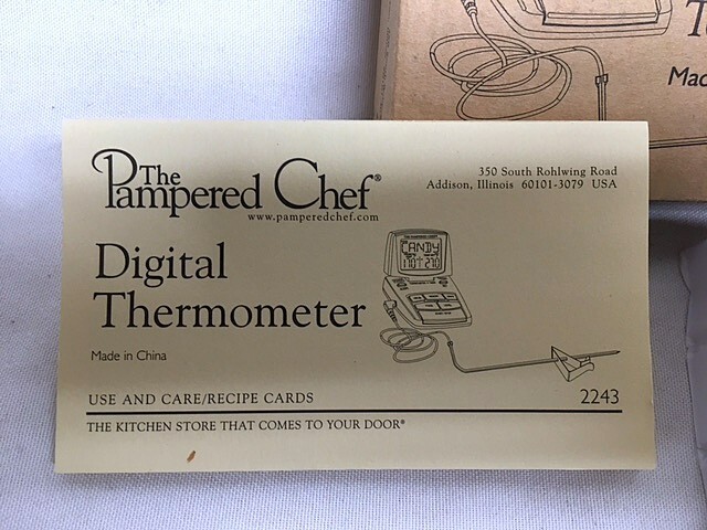 MIB The Pampered Chef #2243 Digital Thermometer Candy, Meat, Frying ...