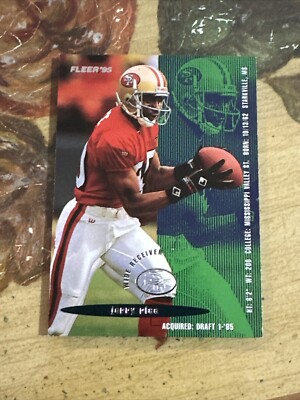 Vtg 1995 Fleer #348 JERRY RICE SF 49ers LA Raiders Miss Valley St. NFL ...