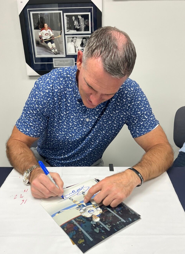 Signed Pierre Turgeon New York Islanders 8x10 Photo #8 Inscribed with ...