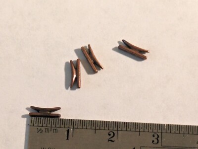 Ship Model Fittings Parts 4 Bronze Metal Cleats 7mm | eBay