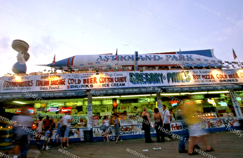 Coney Island Boardwalk Astroland Park Rocket NYC Original 35mm Photo ...