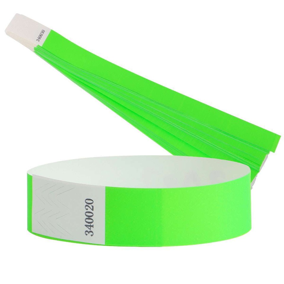 100Pcs Waterproof Hand Bands Neon Wrist Bands for Events Concert ...