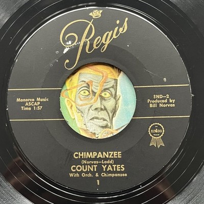 HEAR Count Yates 45 Chimpanzee / Golden Key REGIS R&B popcorn | eBay