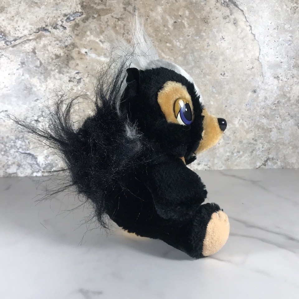 VINTAGE WALT DISNEY WORLD DISNEYLAND BAMBI FLOWER THE SKUNK STUFFED ...