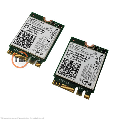 Lot of 2 Intel Dual Band Wireless-AC 7265 7265NGW 802.11ac 867m 2x2 ...