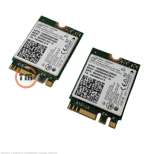 Lot of 2 Intel Dual Band Wireless-AC 7265 7265NGW 802.11ac 867m 2x2 ...