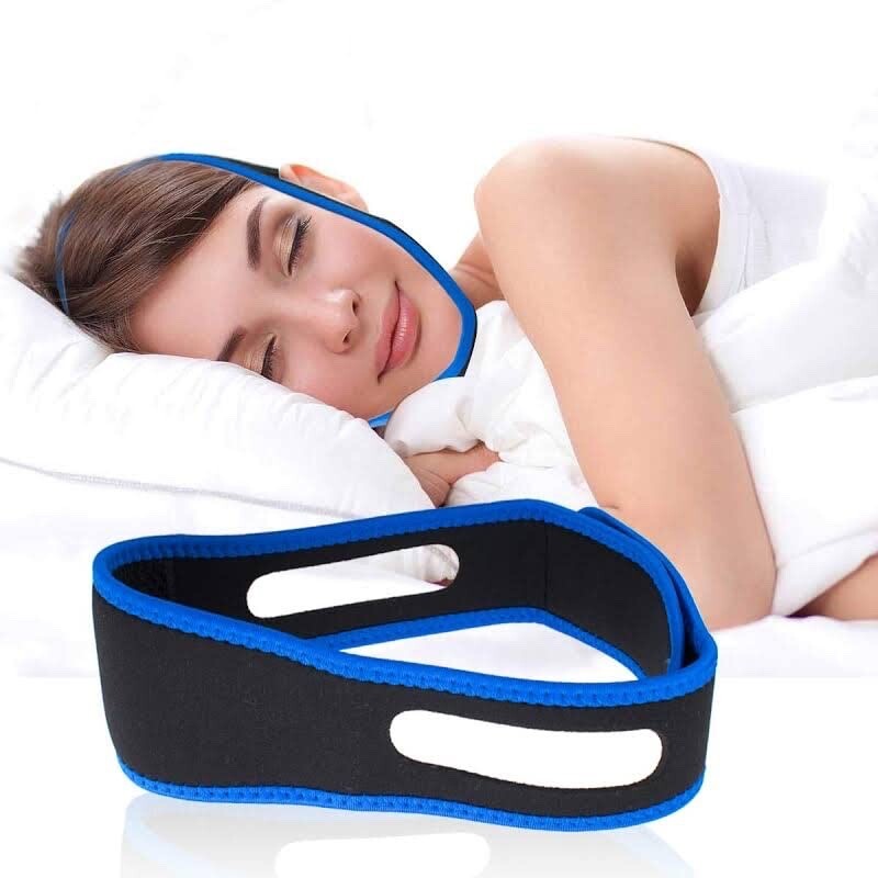 V Essential Anti Snore Sleep Apnea Stop Snoring Chin Strap Headband ...
