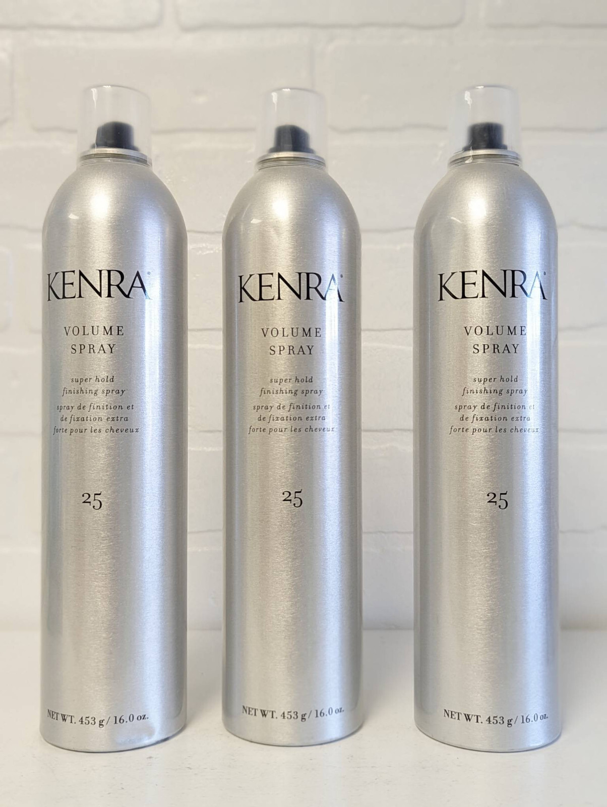 KENRA #25 VOLUME SPRAY, SUPER HOLD FINISHING SPRAY, 16 oz [3-CAN DEAL ...